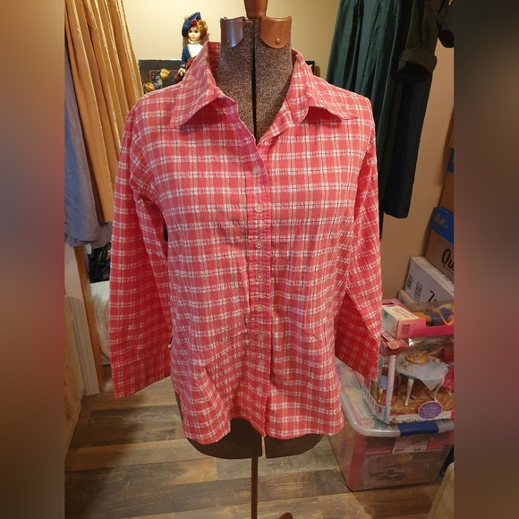 Denim&Co | Tops | Gingham Shirt Elly May Clampett Halloween Costume ...